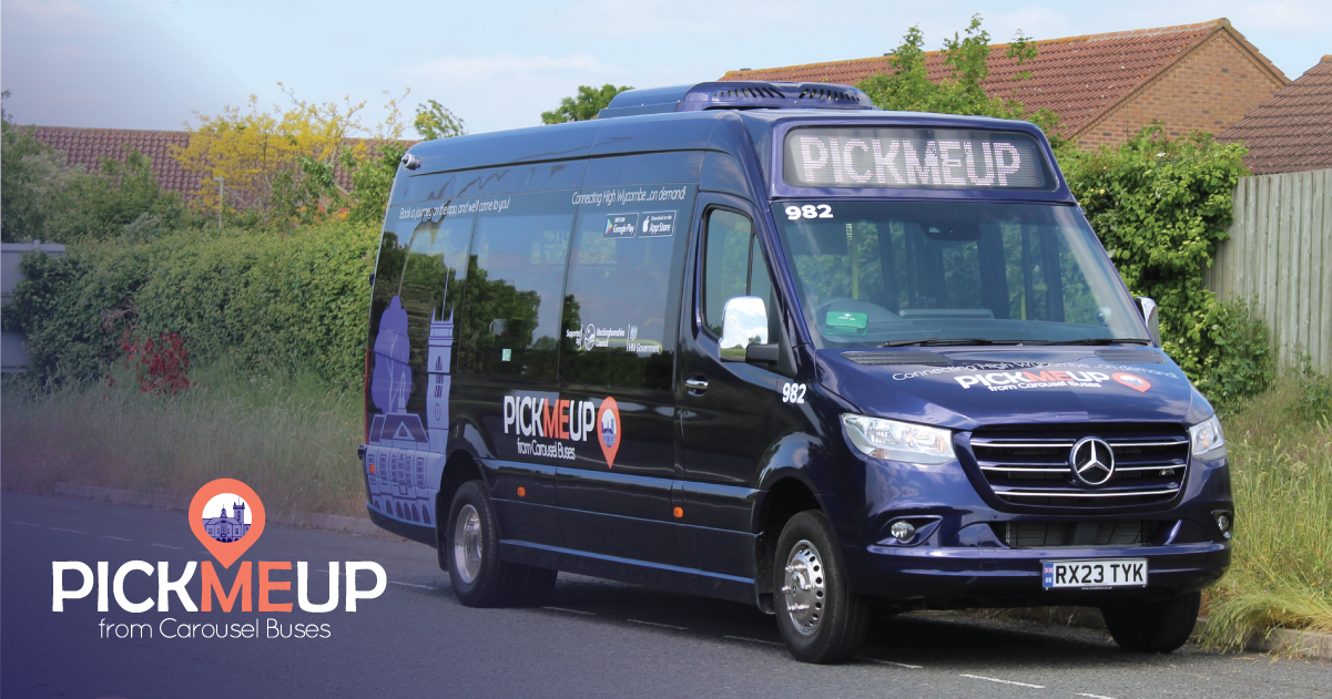 PickMeUp - High Wycombe's on-demand minibus service - Carousel Buses